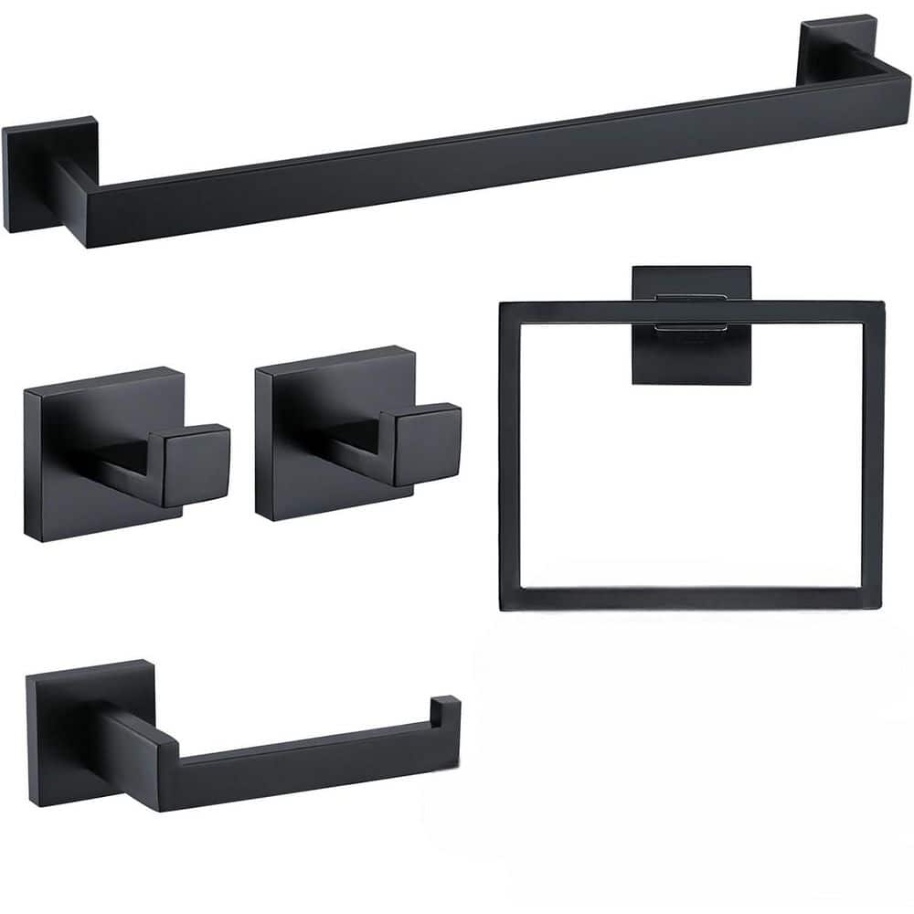 Anqtovp Single Bathroom Hardware Single Towel Holder Accessories Set ...