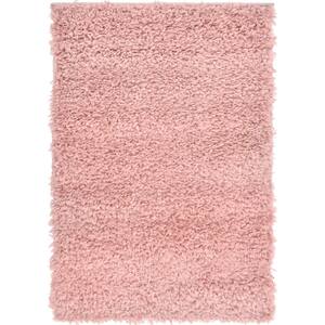 Unique Loom Davos Shag Dusty Rose Pink 8 ft. x 8 ft. Round Area Rug ...