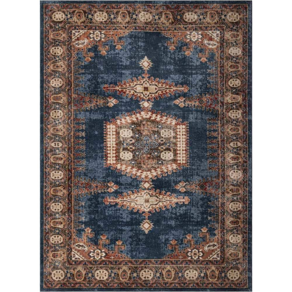 Unique Loom Utopia Larissa Blue 10' 0 x 14' 1 Area Rug 3193270 - The ...