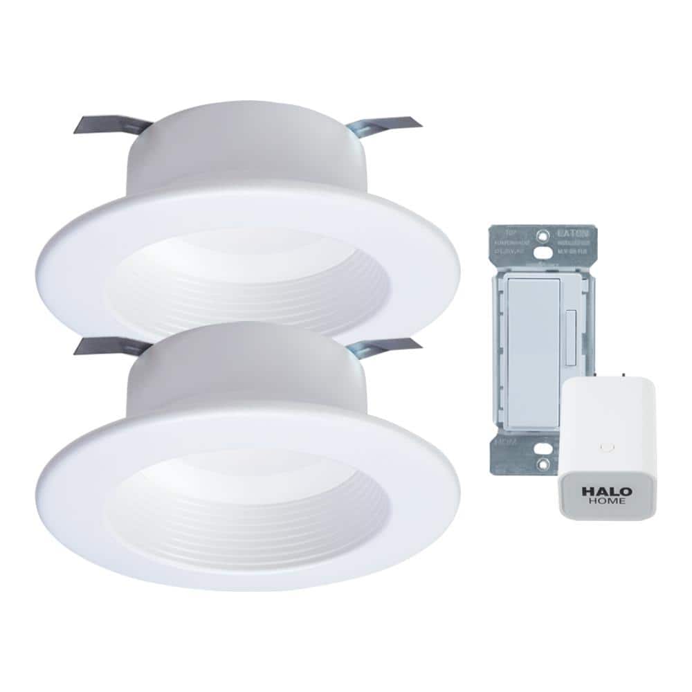 HALO 4 in. Tunable CCTBLE SmartWhite Integrated LED Recessed Light Trim ...