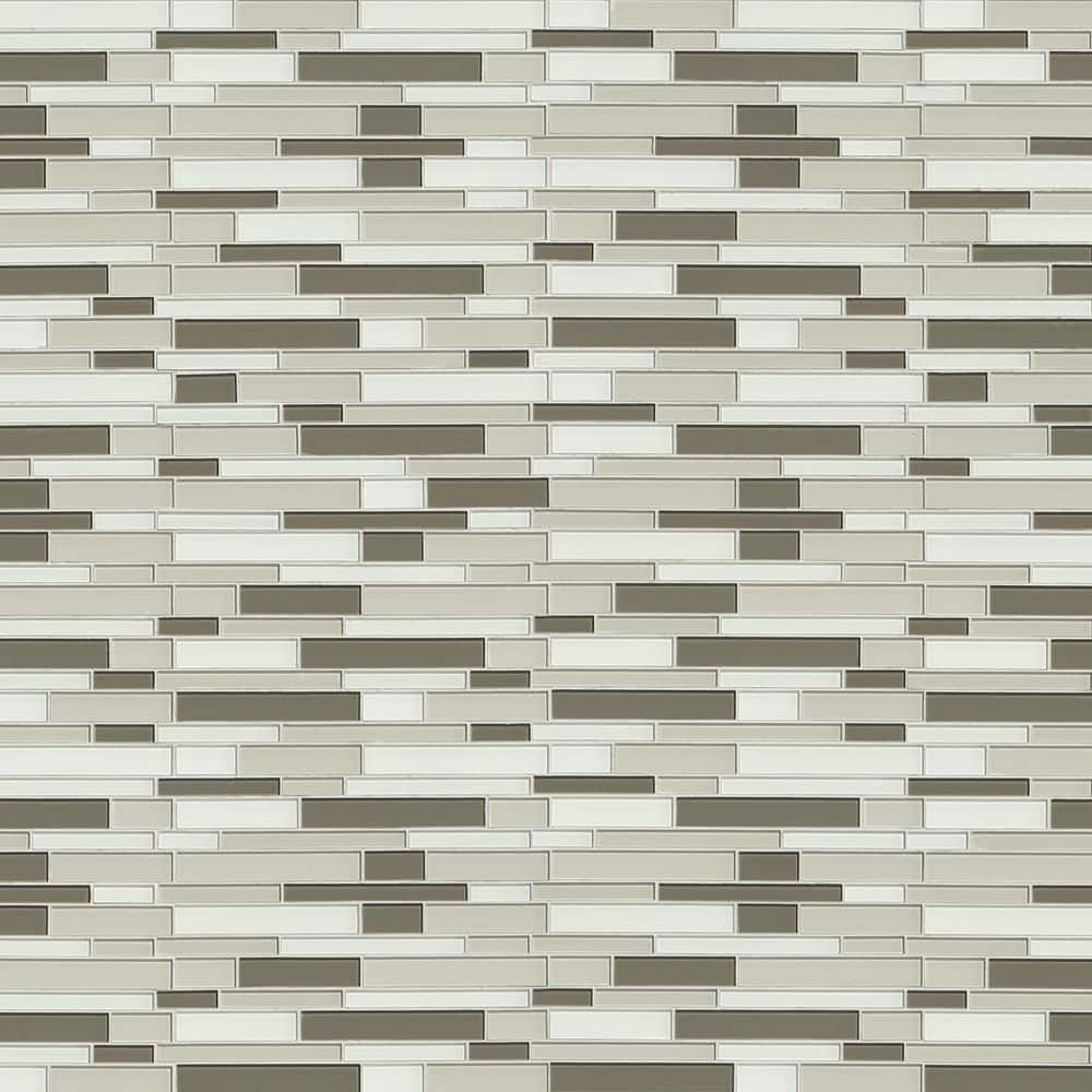 MSI Tacoma 12 in. x 12 in. Glass Porcelain Mosaic Wall Tile (10 sq. ft ...