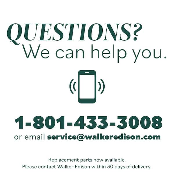 Walker Edison Furniture Company Modern Farmhouse Easy Assembly 25 in ...