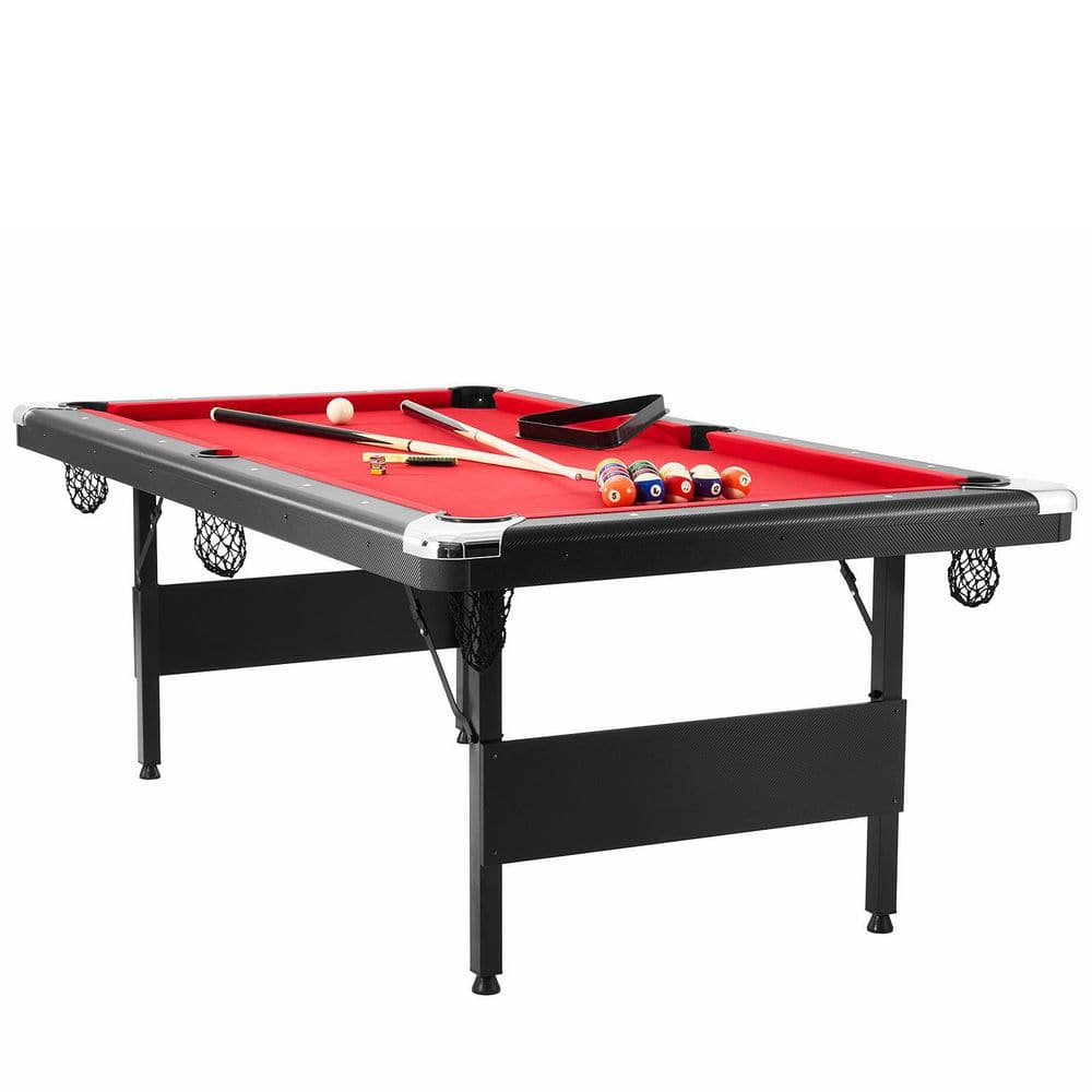 SKYSHALO Billiards Table, 7 ft. Pool Table, Portable Foldable Space ...