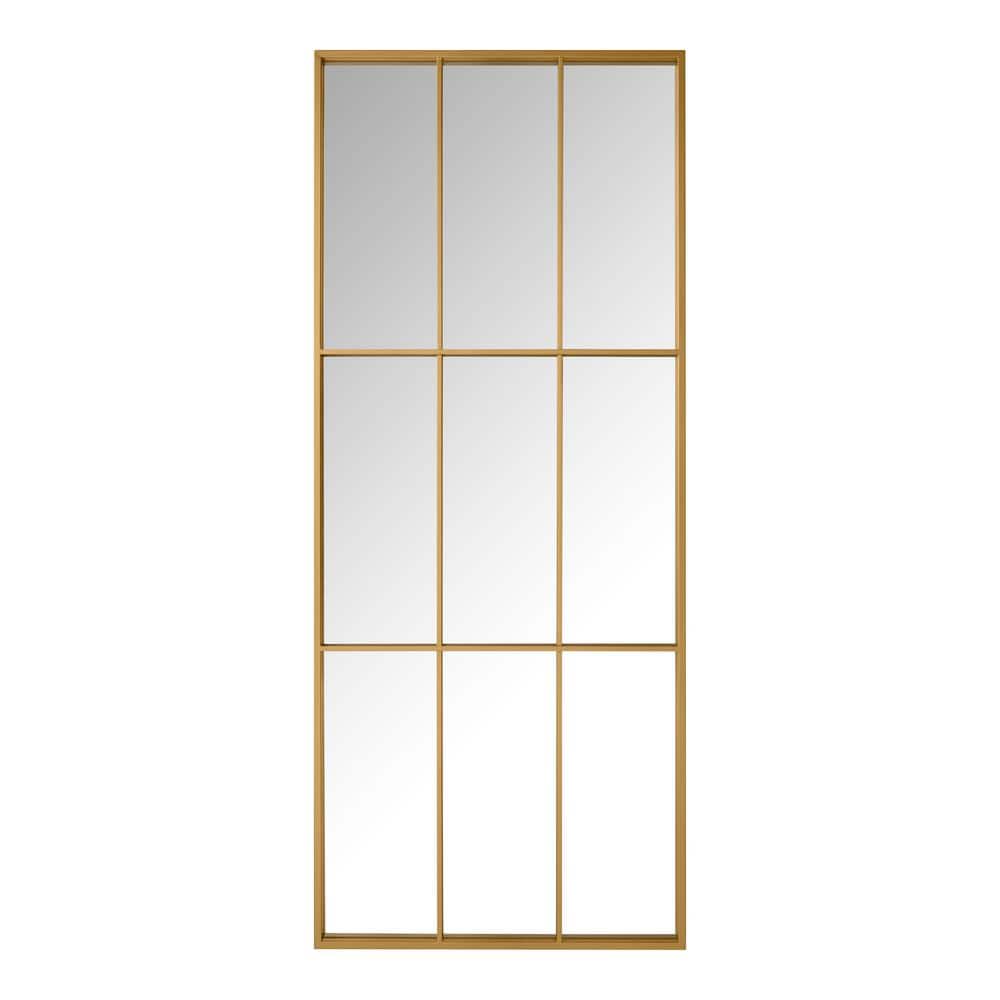 Home Decorators Collection Oversized Gold Metal Frame Windowpane ...