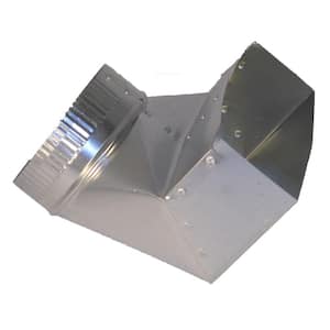 Speedi-Products 12 in. x 3.25 in. x 8 in. Galvanized Sheet Metal Range Hood Straight Boot ...