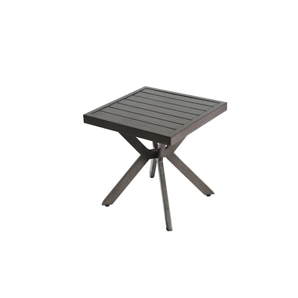 Outdoor leisure aluminum side table modern simple design courtyard ...