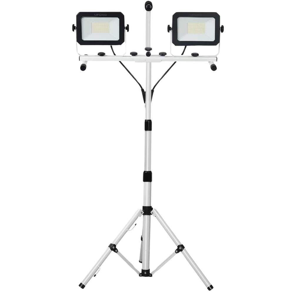 Lukyamzn 120V 10000 Lumens LED 100W Detachable Dual Head Work Light ...