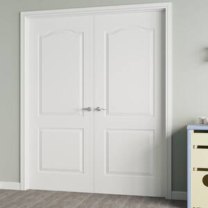 ARK DESIGN 56 in. x 80 in. Universal-Hand 2-Panel Painted Solid Core ...