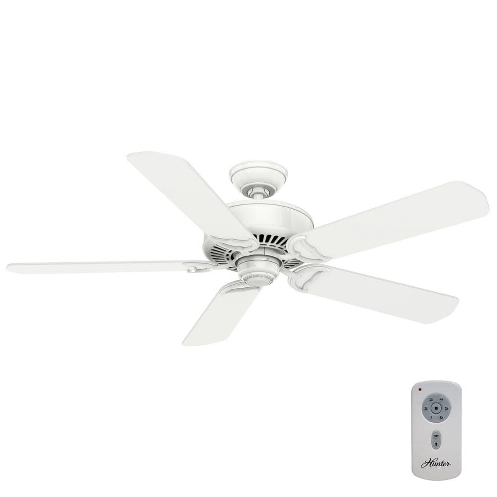 Casablanca Panama DC 54 in. Indoor Snow White Ceiling Fan with Remote ...
