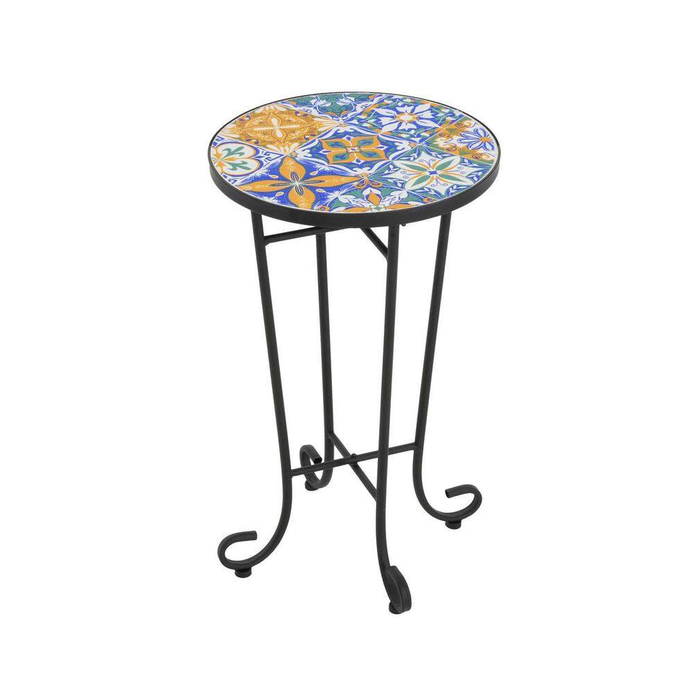 Round Outdoor Side Table, Small Outdoor Table for Patio, Pool, Porch ...
