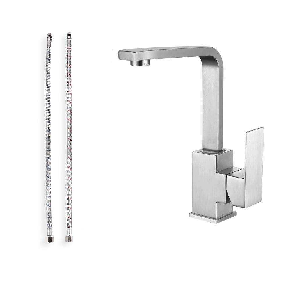 ALEASHA Single Handle Bar Faucet in Brushed Nickel AL-1A23 - The Home Depot