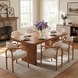CHRISTOPHER KNIGHT HOME Lanswick Modern Rustic Walnut Grain Finish ...