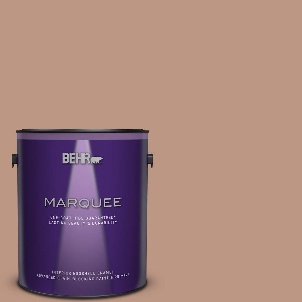 BEHR MARQUEE 1 gal. #S190-4 Spiced Brandy One-Coat Hide Eggshell Enamel ...