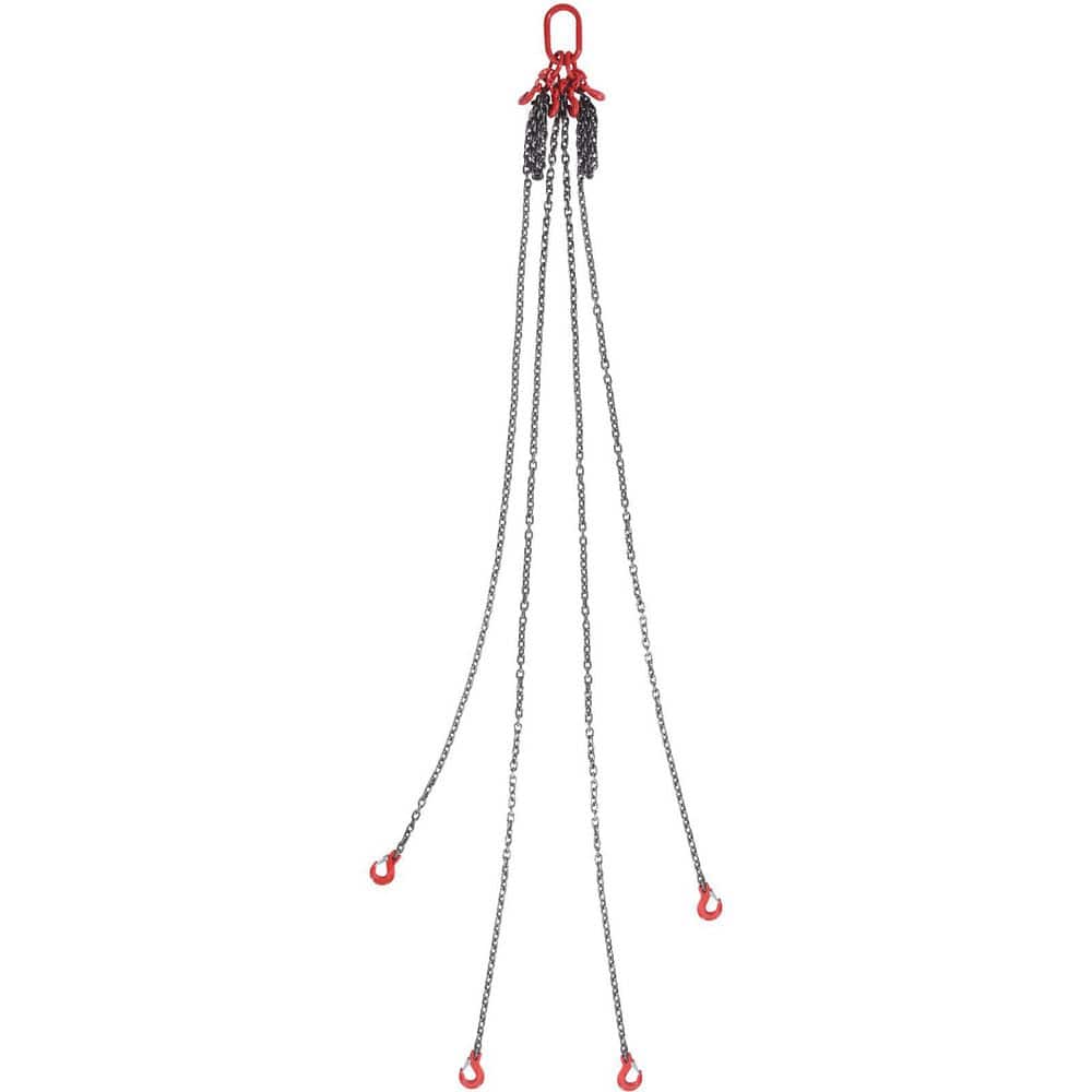 SKYSHALO Chain Sling, 3/8 in. x 10 ft. Lifting Chains with Hooks, G80 ...