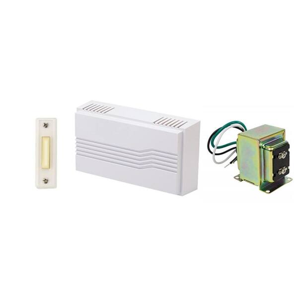 Newhouse Hardware Hardwired Chime Kit with 16-Volt/30VA Transformer and ...