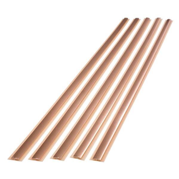 Fasade Polished Copper 47 in. Vinyl Divider Trim(5-Pack) 14825 - The ...
