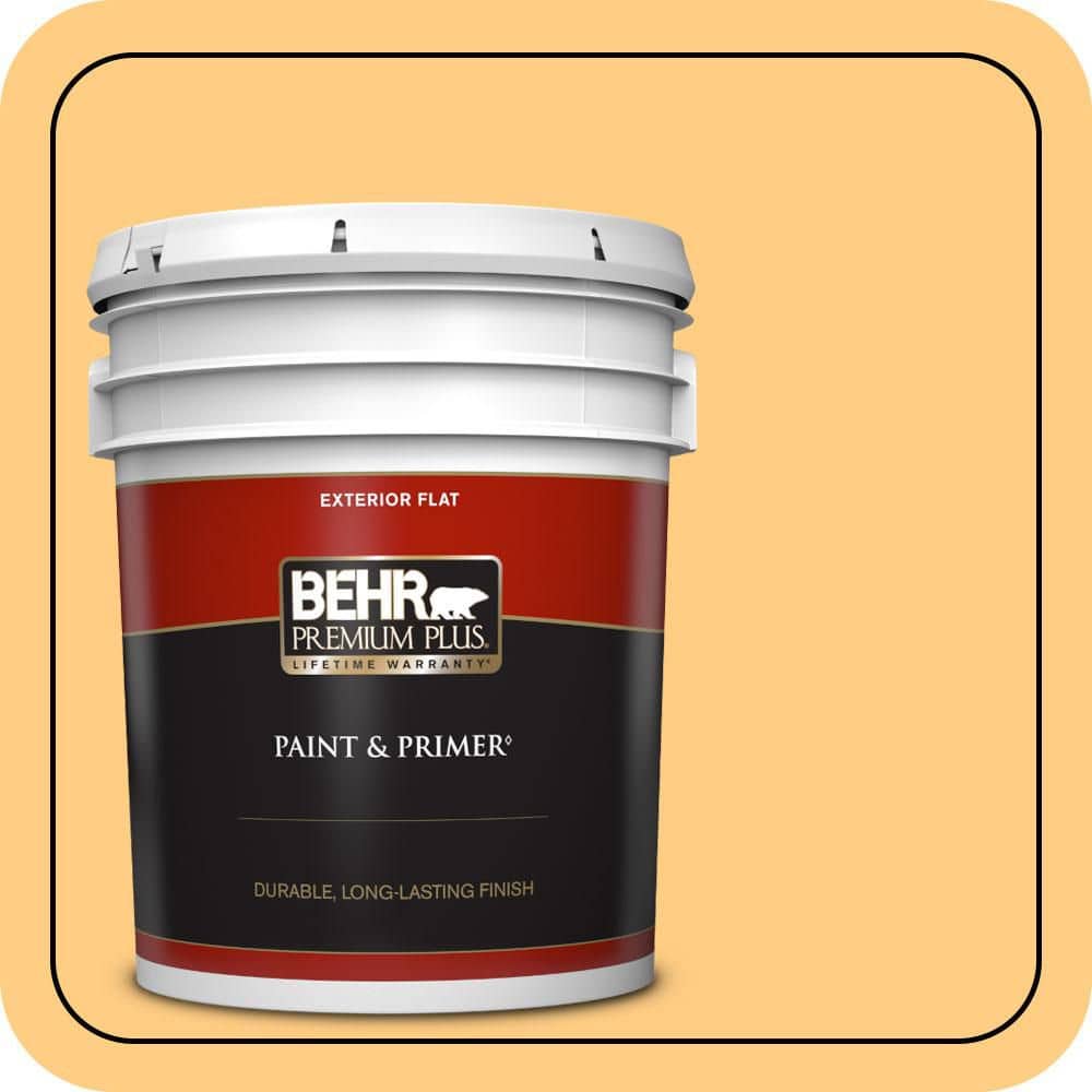 BEHR PREMIUM PLUS 5 gal. #P250-4 Equatorial Flat Exterior Paint ...