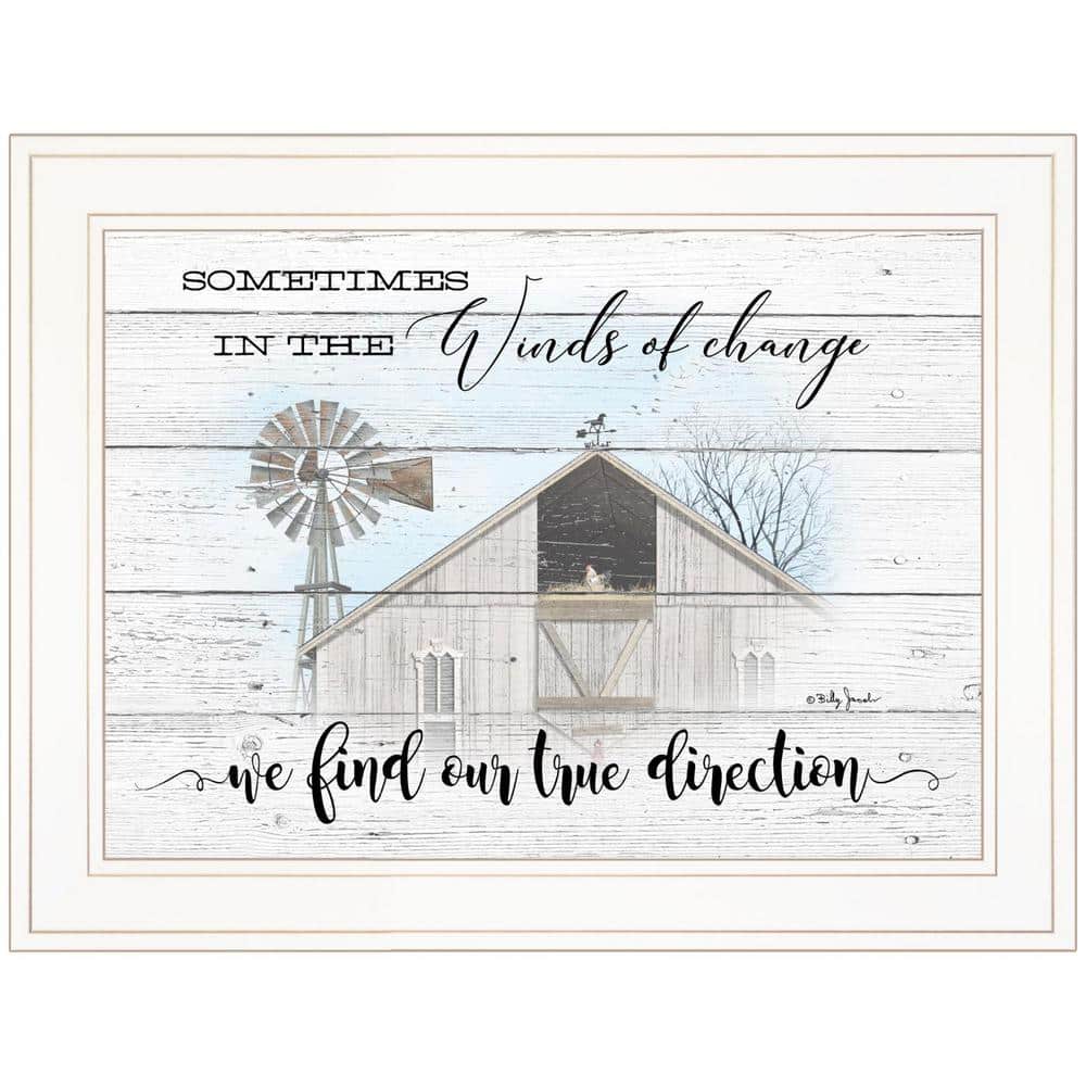 HomeRoots Charlie Winds of Change 1-Piece Framed Wall Art 15 in. x 19 ...