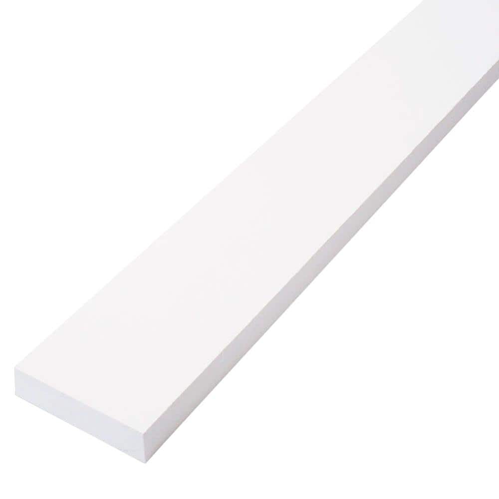 CMPC 1 in. x 3 in. x 8 ft. Primed Finger-Joint Pine Trim Board (Actual ...