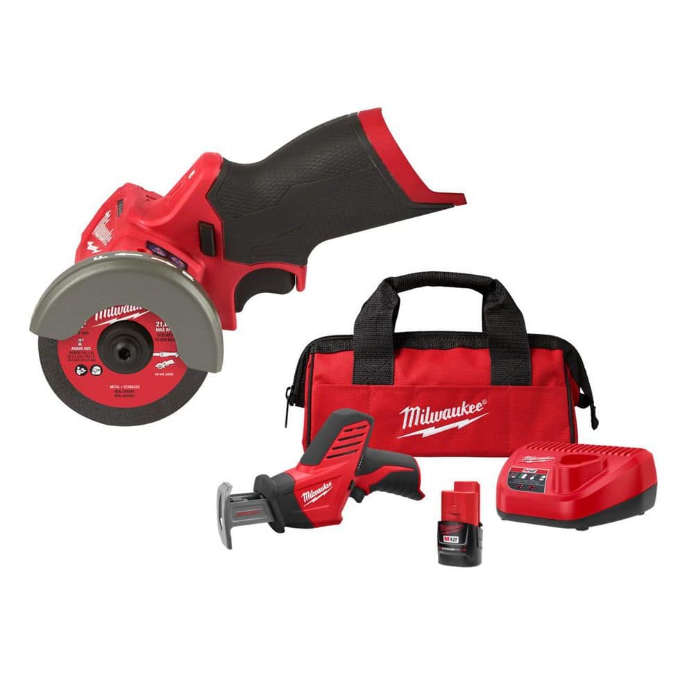 Milwaukee M12 FUEL 12V Lithium-Ion Brushless Cordless 3 in. Cut Off Saw ...