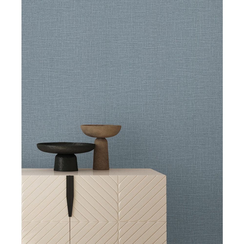 York Wallcoverings Loom Sky Blue Wallpaper SI26158 - The Home Depot