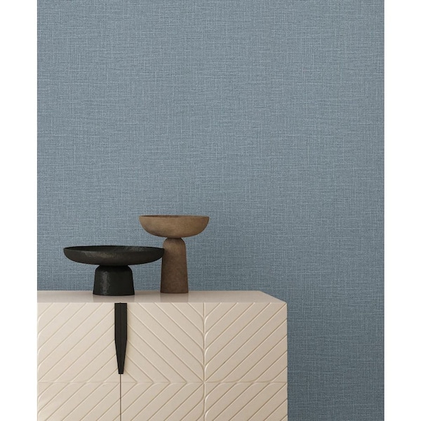 York Wallcoverings Loom Sky Blue Wallpaper SI26158 - The Home Depot
