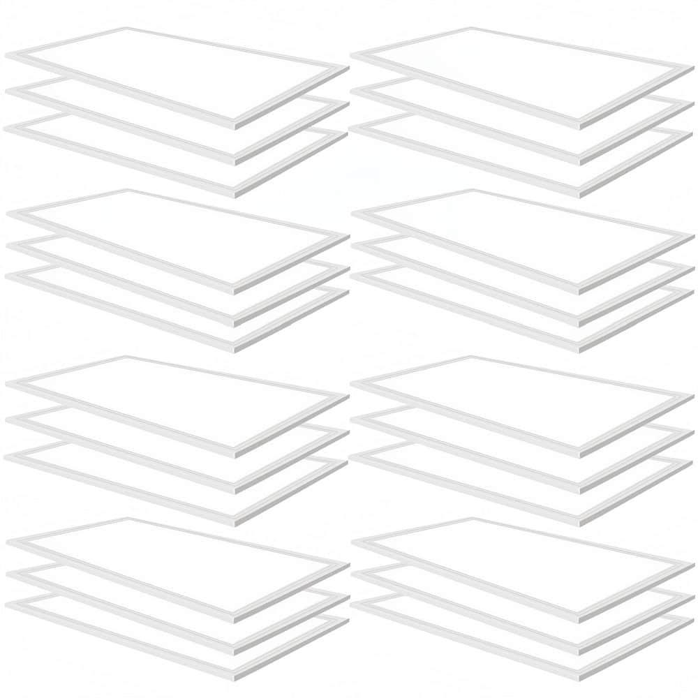 KOAOEIRS 2 ft. x 4 ft. 7800 Lumens Integrated LED Panel Light, 5000K, 0 ...
