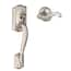 Schlage Siena Satin Nickel Passage Hall/Closet Door Knob with Wakefield Trim F10 SIE 619 WKF