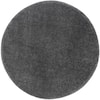 Tayse Rugs Soho Shag Solid Color Gray 6 ft. Round Indoor Area Rug ...