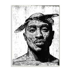 Stupell Industries "Tupac Smalls Famous People Portrait" by Neil ...