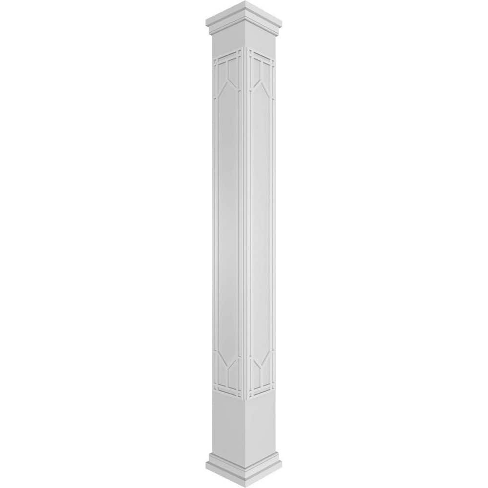 Ekena Millwork 9-5/8 in. x 10 ft. Premium Square Non-Tapered Shaker ...