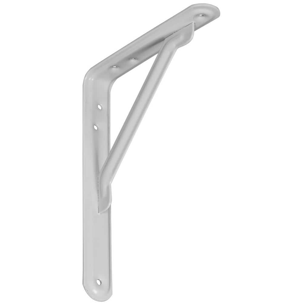 Ekena Millwork 1-1/8 in. x 8 in. x 6 in. Matte White Steel EnduraBrace ...