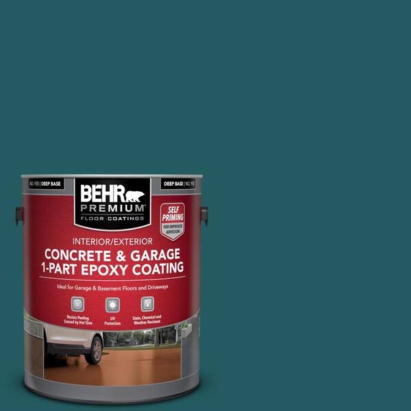 BEHR PREMIUM 1 gal. #S450-7 Tsunami Self-Priming 1-Part Epoxy Satin ...