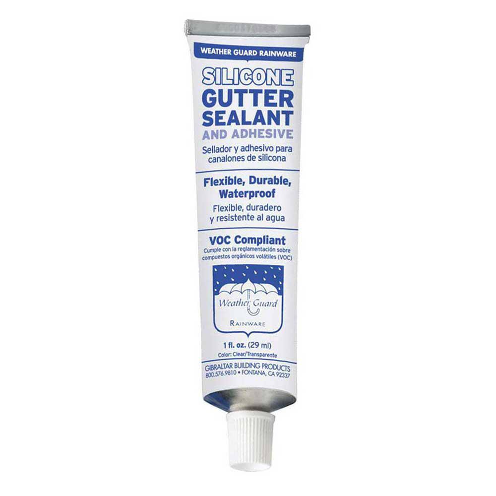 Gibraltar Building Products 1 oz. Clear Silicone Gutter Sealant ...