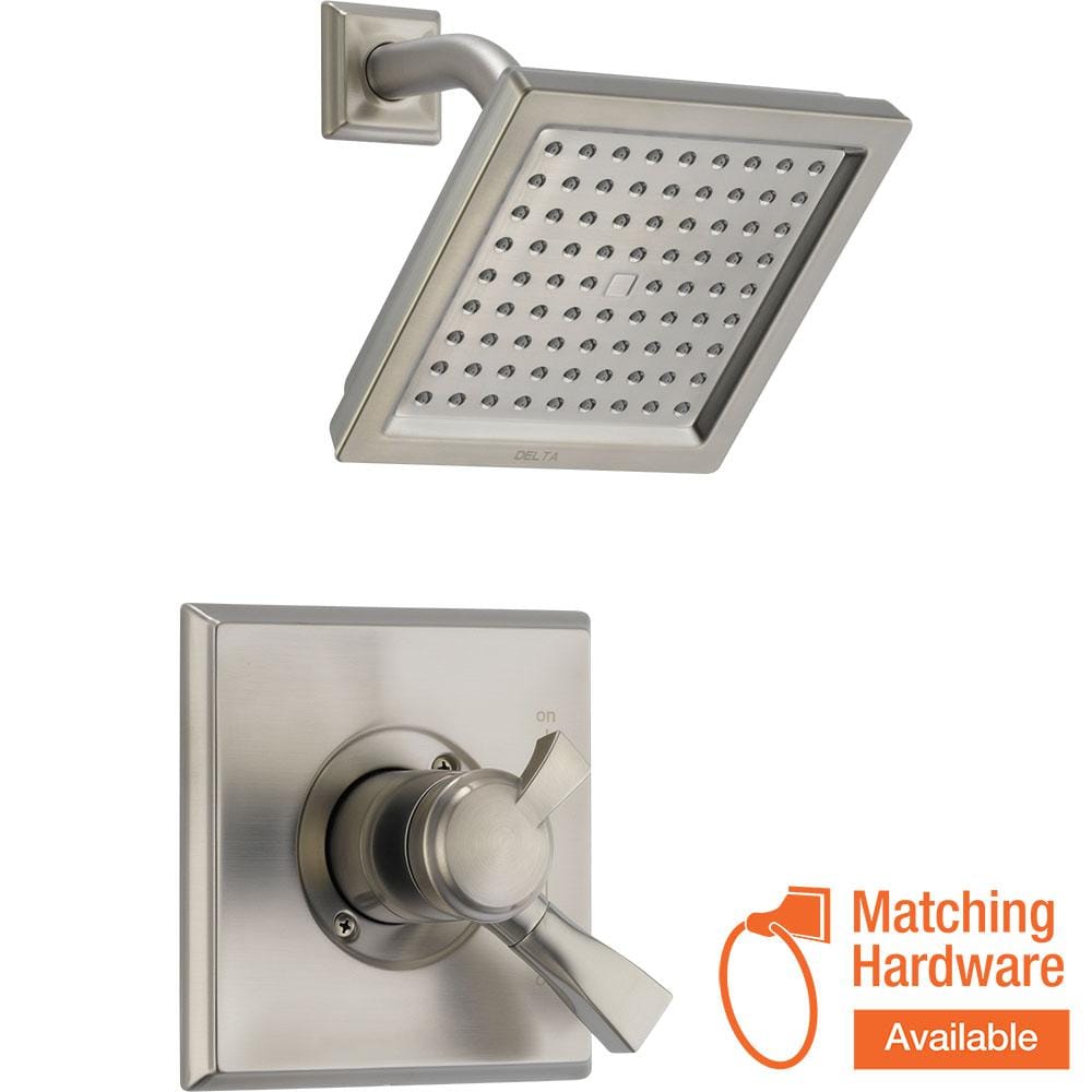 Delta Dryden 1-Handle Shower Faucet Trim Kit in Stainless (Valve Not ...