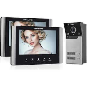Adrinfly Wired Video Intercom System with 7 in. Screen IR Night Vision ...