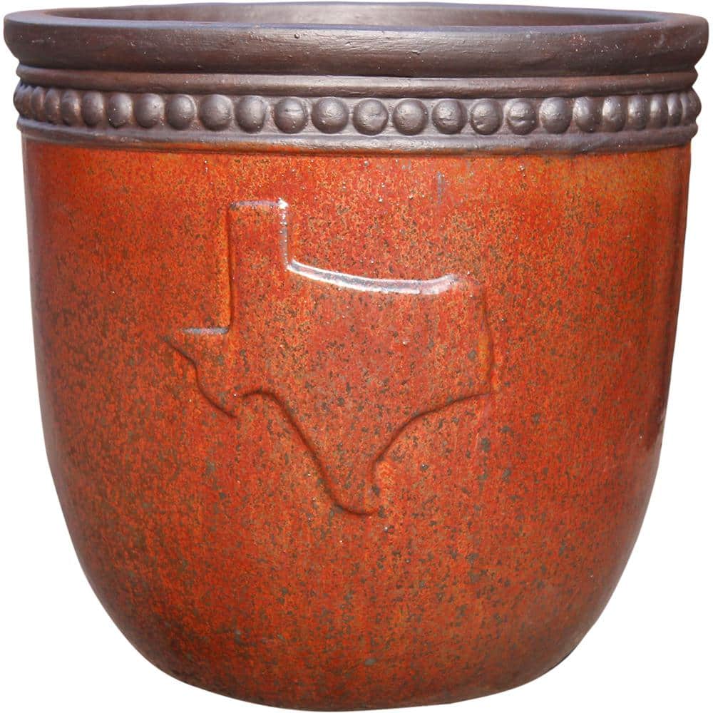 Red Ceramic Planters