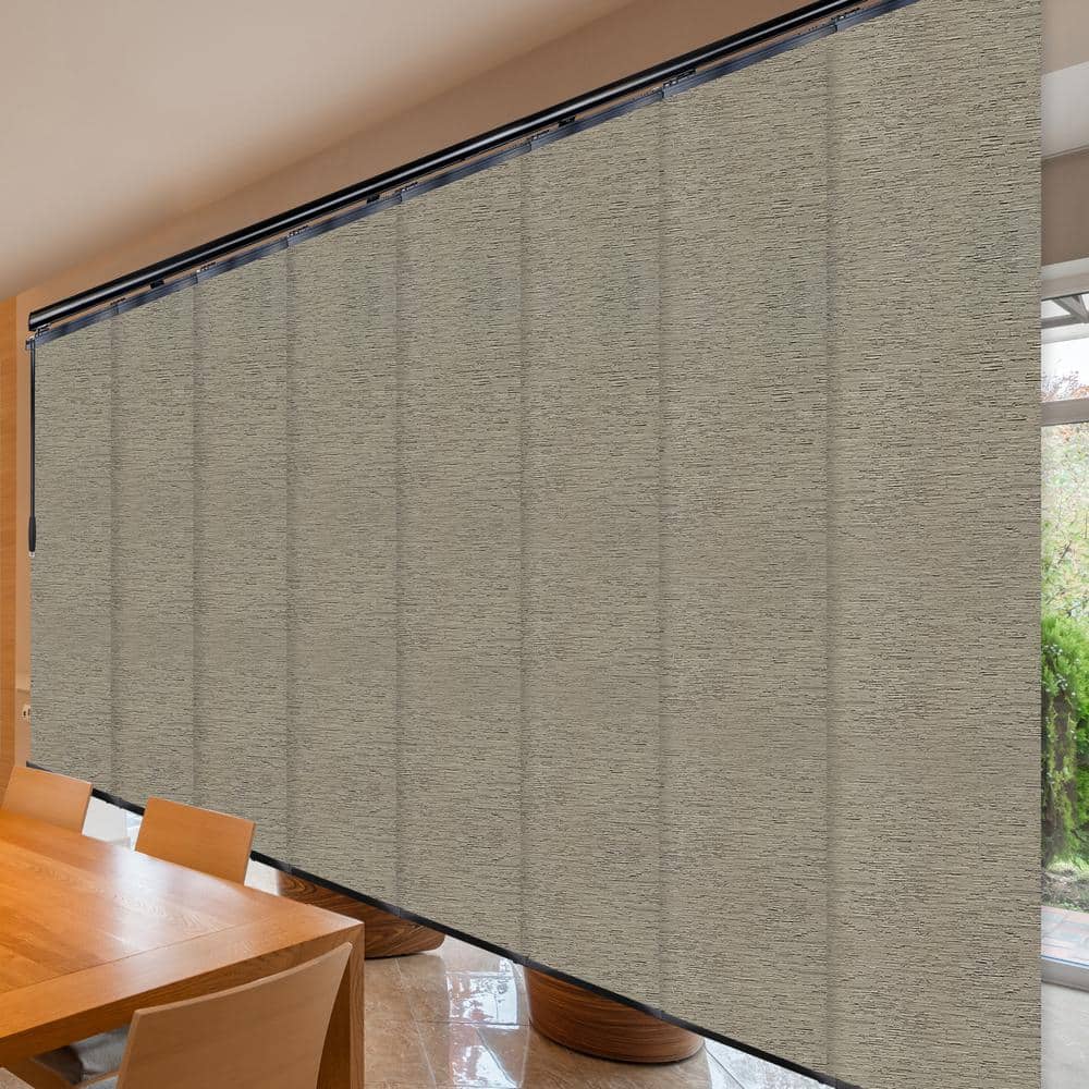 EMOH Bark 130 in. - 175 in. W x 116 in. L Adjustable 8-Panel Black ...