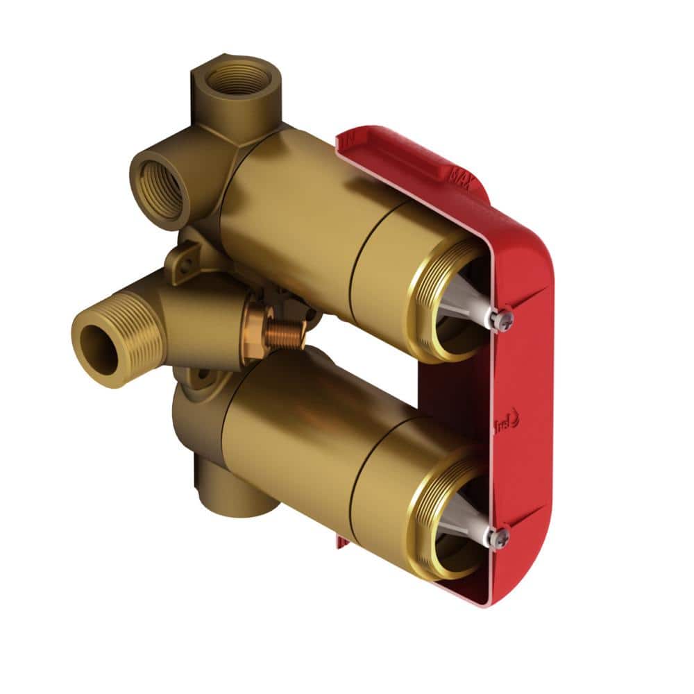 RIOBEl 3/4 in. Therm and Pressure Balance Rough-In Valve Multi-Function ...