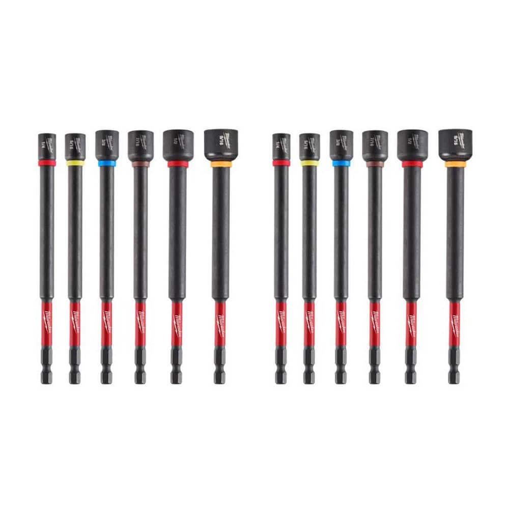 Milwaukee SHOCKWAVE Impact Duty, 6 in. Magnetic Nut Driver Set (12 ...
