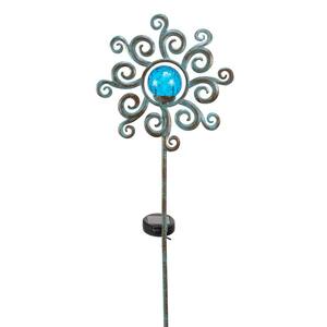 Hampton Bay Yellow Pineapple Solar Garden Stake 3819840A - The Home Depot