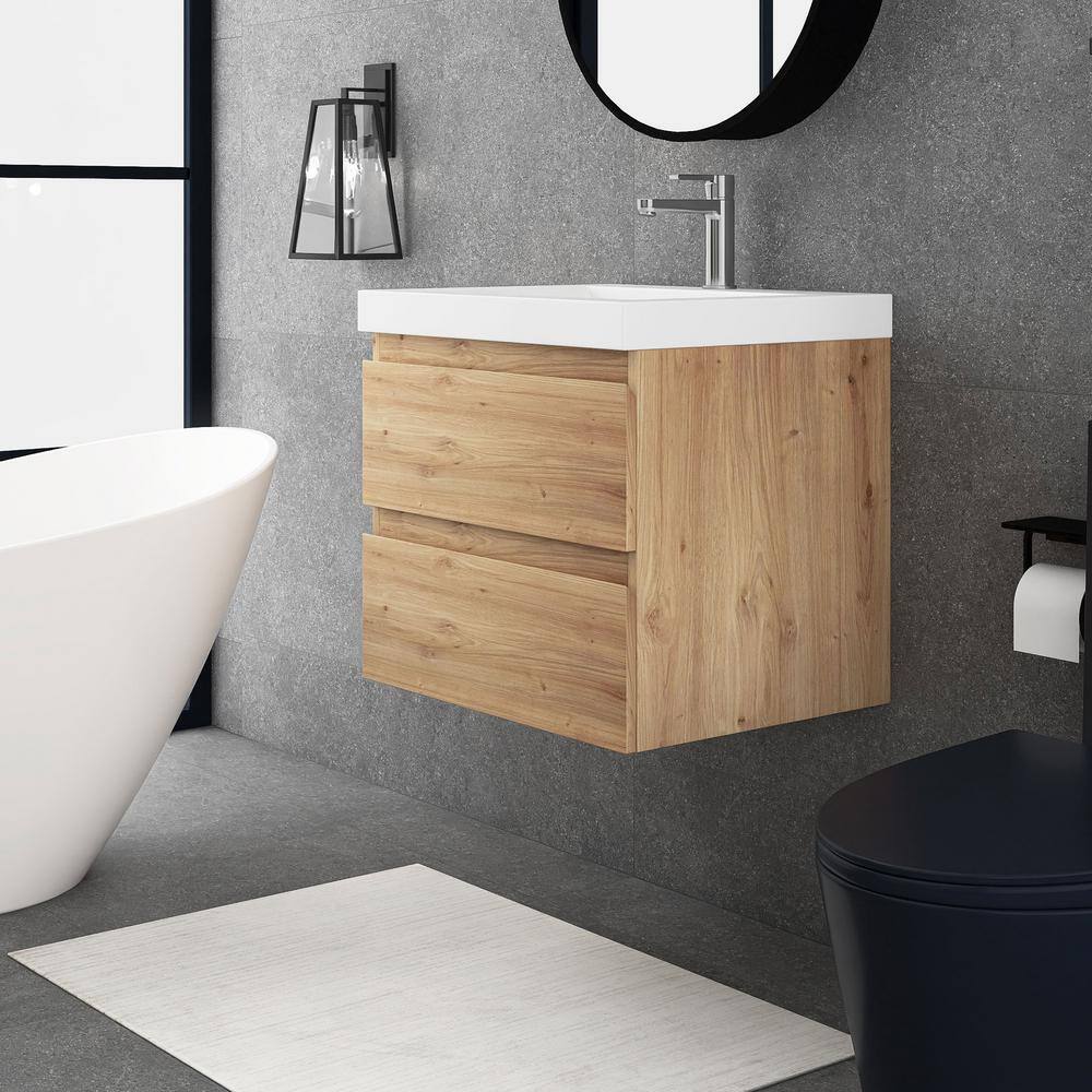 JimsMaison Angela 24 in. W x 19.5 in. D x 22.5 in . H Wall Mounted ...