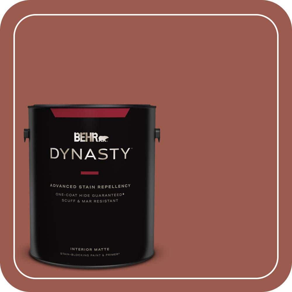 BEHR DYNASTY 1 gal. #ICC-106 Spicy Cayenne Matte Interior Stain ...