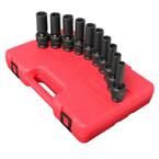 Sunex Tools 1/2 in. Drive Univ Deep Met Socket Set Impact(10-Piece) SUN2658