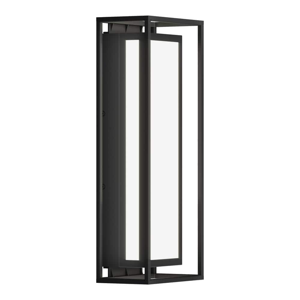 Artika Ghost Black Modern Large Integrated LED Exterior Hardwired ...