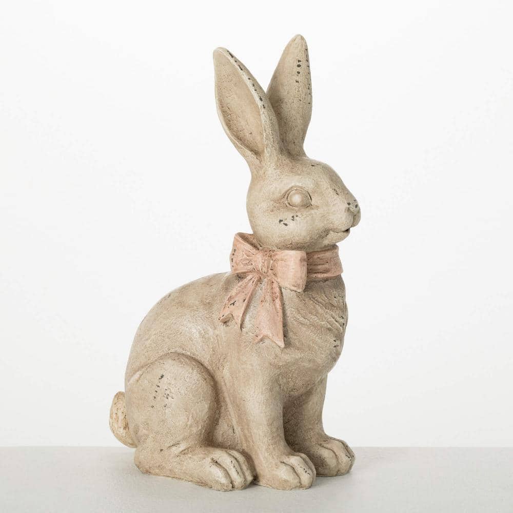 SULLIVANS 12 in. Vintage Rabbit Figurine, Resin PR2884 - The Home Depot