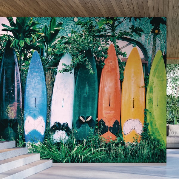 Veer Decor Surf Shack Vibes Wall Mural 8253-BZ - The Home Depot