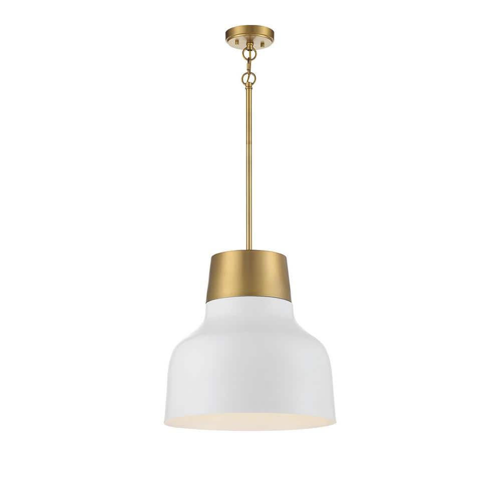 TUXEDO PARK LIGHTING 17 in. W x 18 in. H 1-Light White and Natural ...