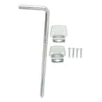 Everbilt 18 in. Black Heavy Duty Lockable Cane Bolt 20504 - The Home Depot