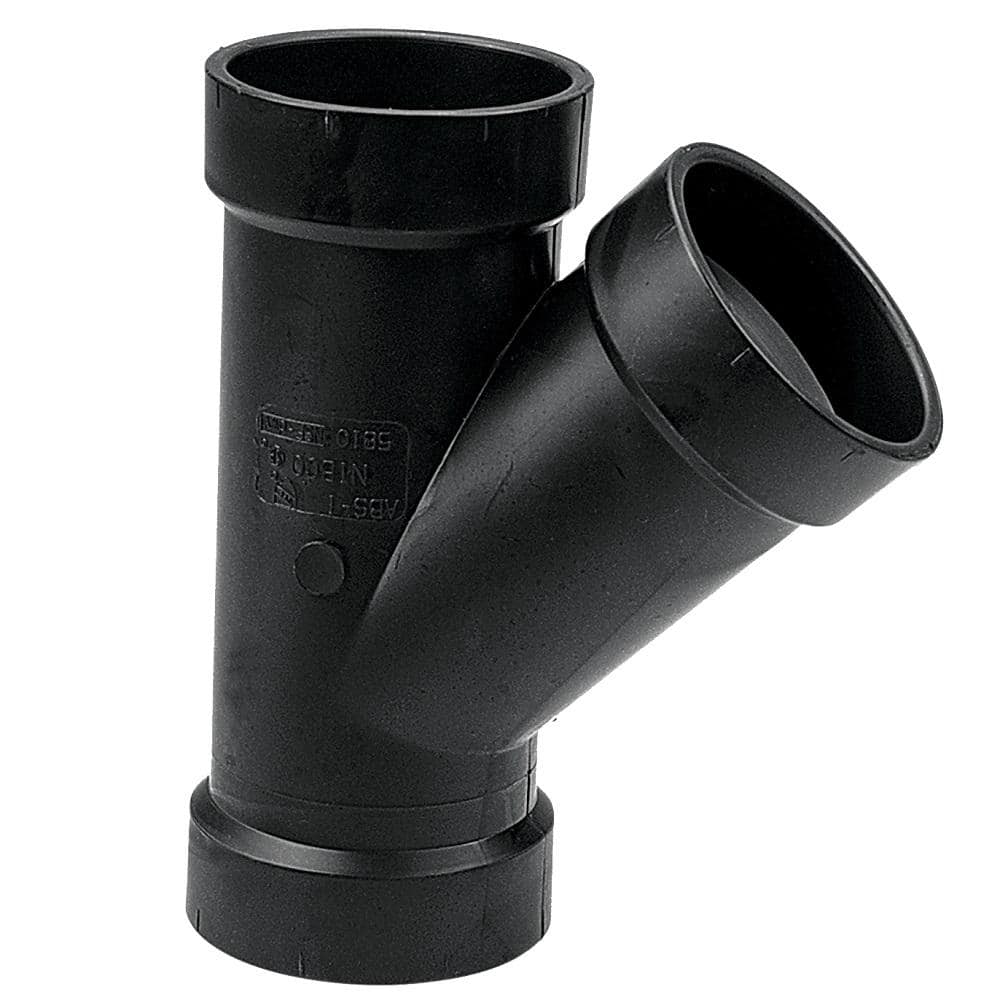 NIBCO 3 in. ABS DWV 45-Degree All Hub Wye C5810HD3 - The Home Depot